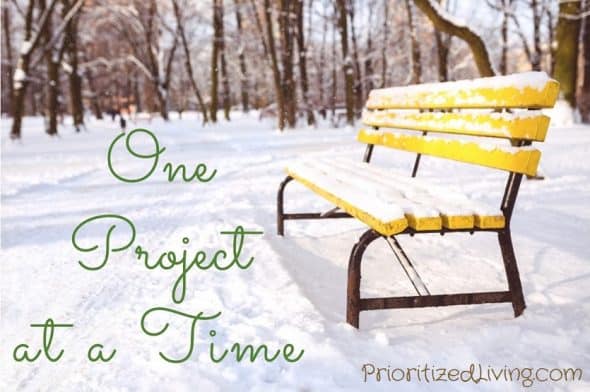 One Project at a Time - Prioritized Living