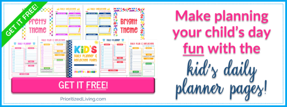 10 Things You Can Teach Your Kids with a Fun Planner - Prioritized Living