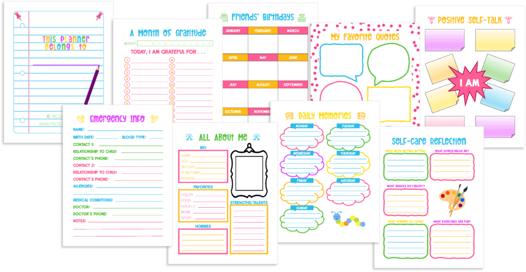 10 Things You Can Teach Your Kids with a Fun Planner - Prioritized Living